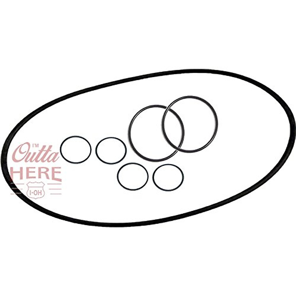 I'M OUTTA HERE I-OH FX5 / FX6 O-Ring Seal Kit Replacements Compatible with Fluval A-20207, A-20210, A-20212