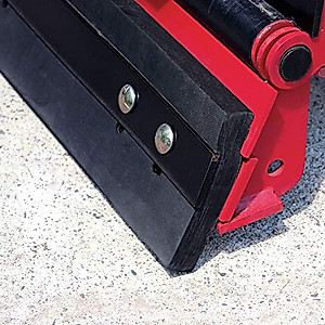 Heavy Duty Rubber Cutting Edge 1-1/2" thick x 8" wide x 8 ft. Long punched Standard Highway Slots. Snow Plow Rubber