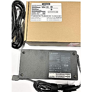 Lenovo ThinkPad 230W Slim Tip AC Adapter ( 4X20E75111 , Lenovo Original Packaging) for All Slim Tip Connection Models, BLACK