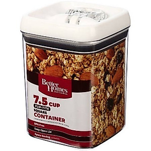 Better Homes and Gardens Flip-Tite 7.5 Cup Square Container (2 Packs)