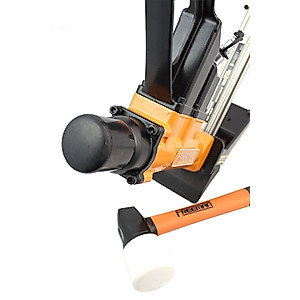Freeman PF18GLCN Pneumatic 18-Gauge 1-3/4" L-Cleat Flooring Nailer with Flooring Mallet and Interchangeable Base Plates