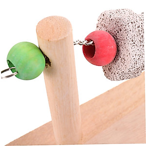 iplusmile 3pcs Chew Toys Parakeet Perch Bird Toy Wooden Bird Perch Parrot Perch Stands Bird Cage Stand Cage Bird Stand Parrot Chewing Toy Cage Bird Perch Cage Parrot Stand Parrot Swing Toy