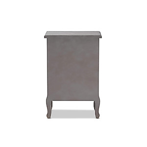 Baxton Studio Nightstands, Gray