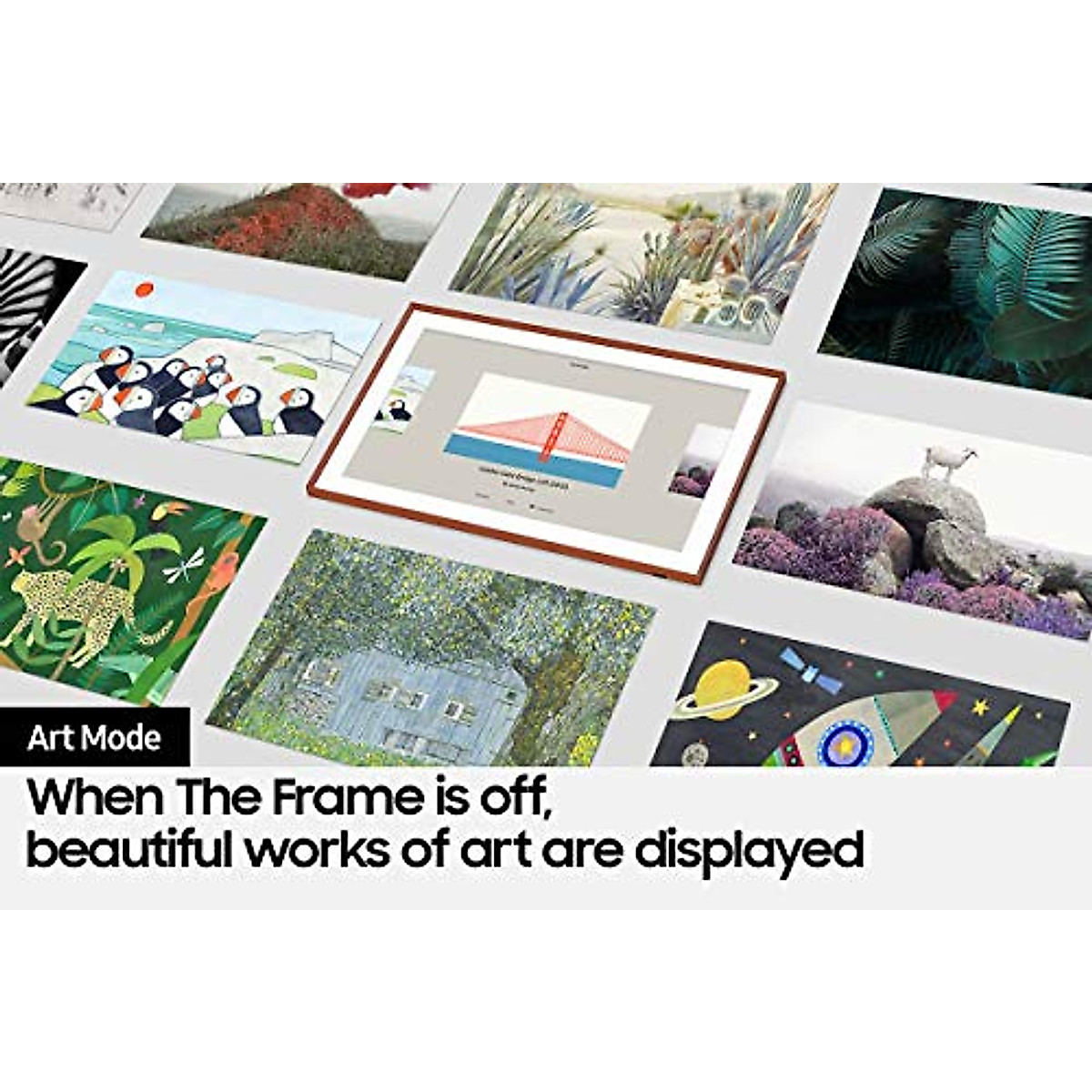 SAMSUNG 50-Inch Class Frame Series - 4K Quantum HDR Smart TV with Alexa Built-in (QN50LS03AAFXZA, 2021 Model)