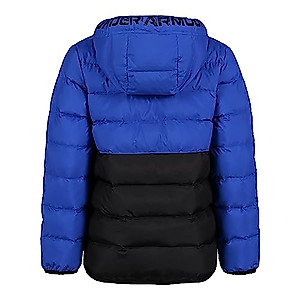 Under Armour Boys' Pronto Puffer Jacket, Mid-Weight, Zip Up Closure, Repels Water, Team Royal Colorblock