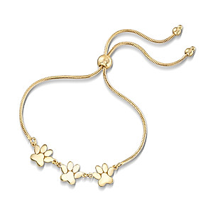 Ross-Simons Paw Print Bolo Bracelet