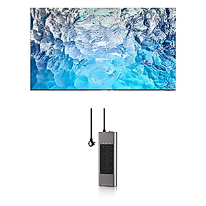 SAMSUNG QN85QN900BFXZA 85" 8K QLED UHD HDR Smart Infinity-Screen TV with an Austere 7S-PS8-US1 VII-Series 8 Outlet Power w/Omniport USB (2022)