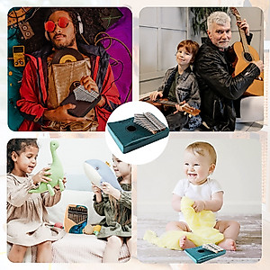 Kalimba Thumb Piano 17 Keys, Portable Mbira Finger Piano Gifts for Kids and Adults Music Instrument Thumb Pianos - 17 Keys Green