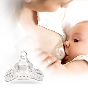 haakaa Butterfly Nipple Shields for Nursing Newborn Breast Shields for Nursing with Carry Case, 1pk