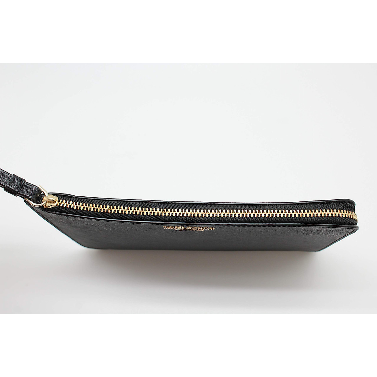 Kate Spade New York Cameron Medium L-Zip Leather Wristlet Pouch Wallet Black