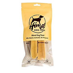Himal Dog Treat Chew, 100% Natural Long Lasting Yak Chews. Medium