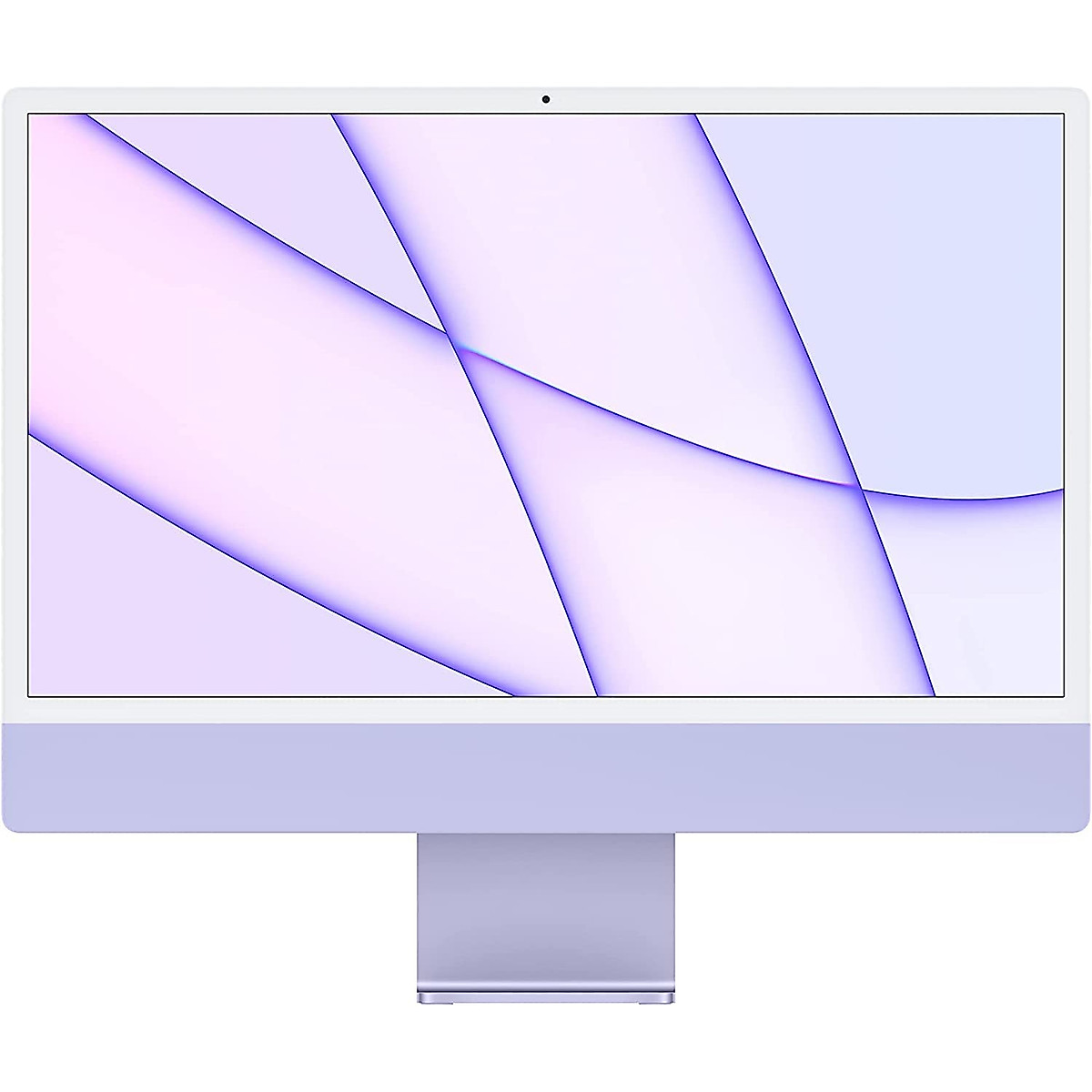 2021 Apple iMac with Apple M1 Chip with 8-core CPU (24-inch, 8GB RAM, 512GB SSD Storage) (QWERTY English) Purple (Renewed)