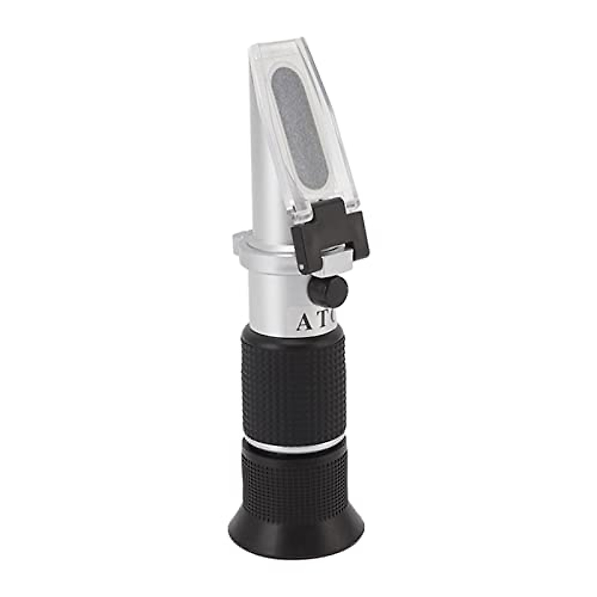 Demeras 3 in 1 Refractometer, Adjustable Eyepiece Calibration Screw High Accuracy Plastic Aluminum Brix Refractometer Cover Plate for Chemistry