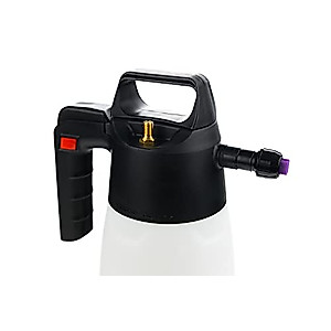 Goizper Group iK Sprayers - Foam Pro 2+ (Plus) Sprayer - Pump Spray Foamer with Schrader Valve - Professional Car Wash & Detailing, Dry/Wet Foam, Pressure Release Safety Valve, PVC Hoses (1.25 Liters)