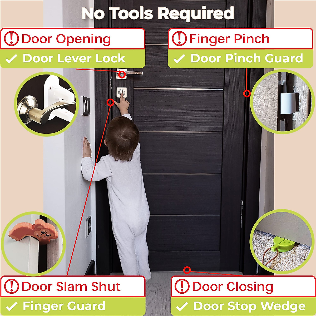 Child Proofing Kit: Baby Proof Set 75 Pieces Magnetic Cabinet Locks Outlet Covers Flexible Adhesive Corner Edge Guards Adjustable Size Safety Furniture Latches Kitchen Cupboards Drawers Cabinets Doors