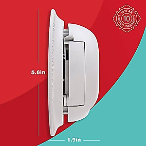 FIRST ALERT BRK SC9120FF Hardwired Smoke and Carbon Monoxide (CO) Detector with Battery Backup, 1 pack , White