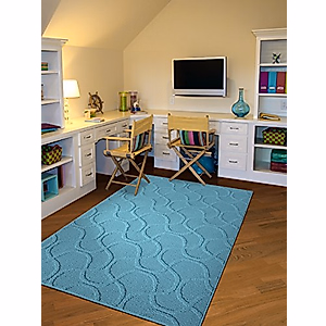 Garland Rug Drizzle 5' x 7', Teal