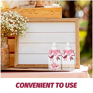 FOMIYES 12pcs Baby Bottles Mini Plastic Milk Bottle Adorable Baby Party Favors for Baby Shower Parties Games Decoration Pink