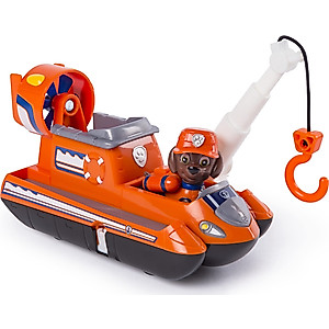 Paw Patrol Ultimate Rescue - Zuma’s Ultimate Rescue Hovercraft with Moving Propellers and Rescue Hook, for Ages 3 and Up
