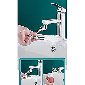 Faucet Extender for Kitchen Sink Universal,Faucet Extender for Bathroom Sink Brass,Splash Filter Faucet Extender,2 Water Outlet Modes,for Bathroom