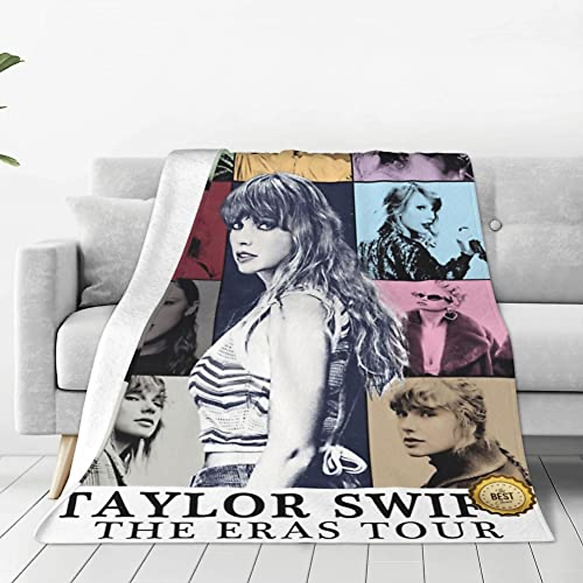 Taylor ERAS Tour Swift Blanket Throw for Bedroom Sofa Soft Warm Party Decorations Taylor ERAS Tour Swift Blanket Throw for All Seasons 50"X40"