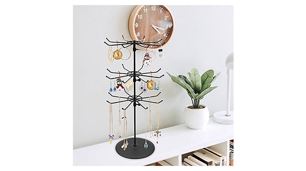 Adjustable Three Tier Counter Top Spinner Display Stand