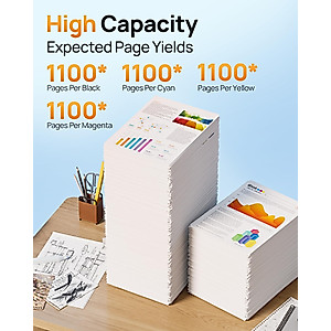 E-Z Ink (TM Remanufactured Ink Cartridge Replacement for Epson 252XL 252 XL Ink cartridges Combo Pack for Workforce WF-7110 WF-7710 WF-7720 WF-3640 WF-3620 (4 Large Black, 2 Cyan 2 Magenta 2 Yellow)