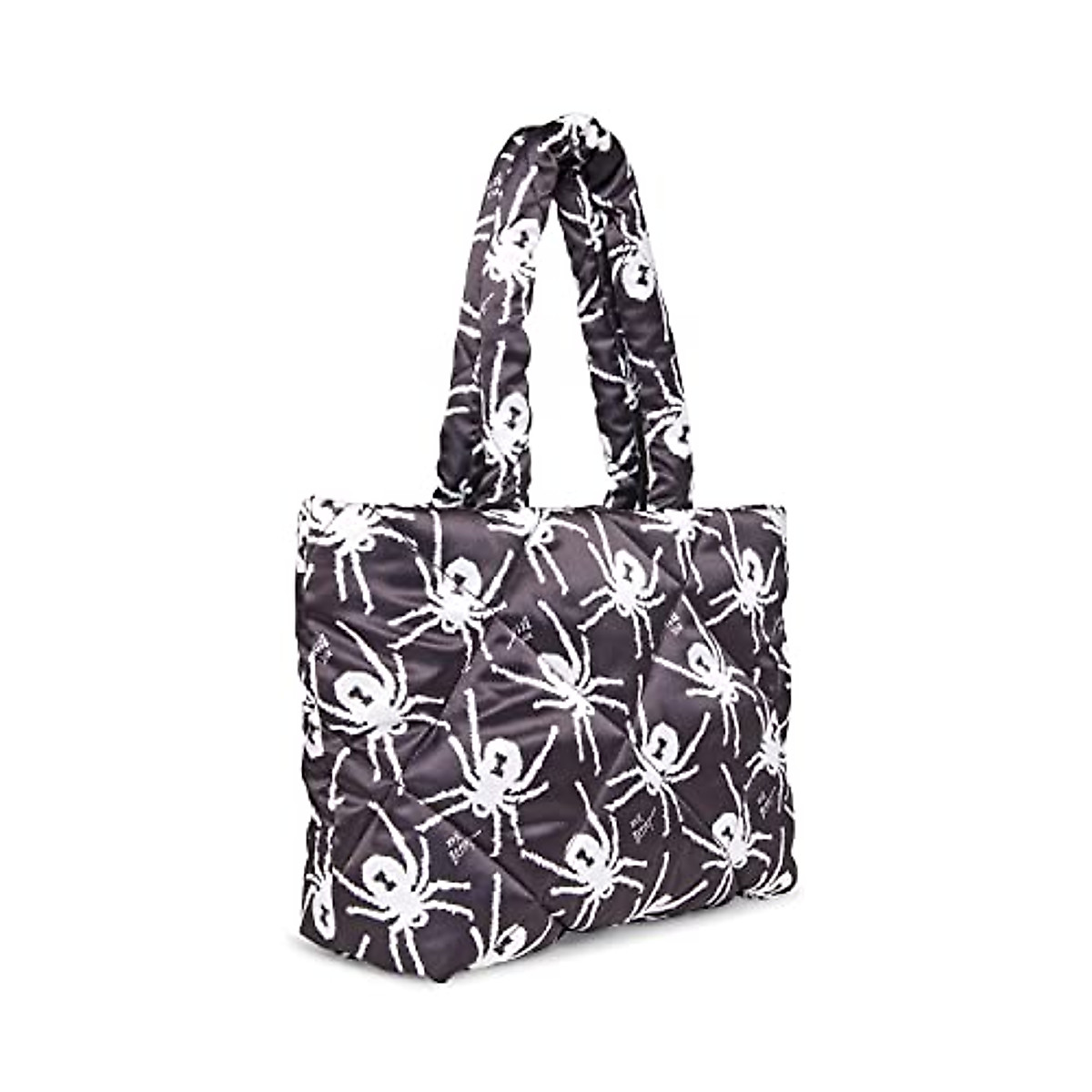 Betsey Johnson Holding Pattern Pillow Tote, Black/White