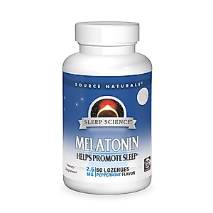 Source Naturals Melatonin 2.5 mg - 60 Peppermint Flavored Lozenges