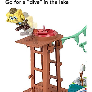 Imaginext Spongebob Playset, Camp Coral, Campground with Character Figure and Play Pieces for Preschool Pretend Play 3+ Years (Amazon Exclusive)