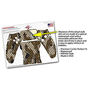 WraptorSkinz Skin Wrap compatible with Sony PS5 DualSense Controller HEX Mesh Camo 01 Brown (CONTROLLER NOT INCLUDED)