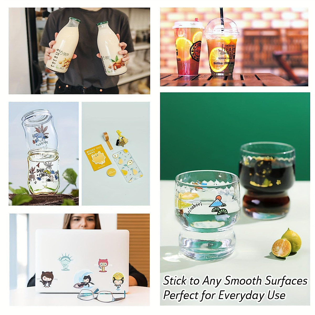 Koala Printable Clear Sticker Paper - ONLY for Laser Printer - 8.5x11 Inch 20 Sheets Full Sheet 100% Transparent Label Paper for DIY Personalized Decals, Labels