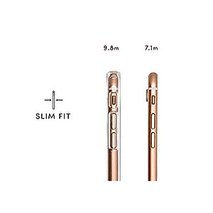 Casery Premium iPhone Case Designed for The Apple iPhone - Military Grade Protection - Drop Tested - Protective Slim Clear Case (Crystal Clear, iPhone SE, 8/7)