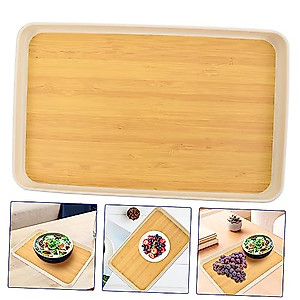 BESTOYARD 2pcs Dessert Plate Desktop Accessories Vanity Trays Garnish Tray Decorative Serving Trays Breakfast in Bed Tray Candle Plates pp Gathering Fruit Plate Household Coffee Tray Make up