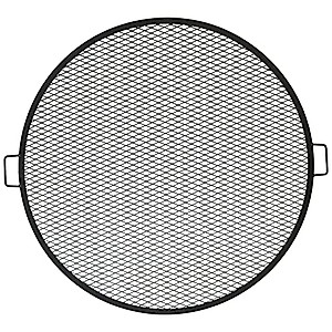 Sunnydaze Decor Fire Pit Cooking Grill, X-Marks BBQ Grate,Black,40 Inch