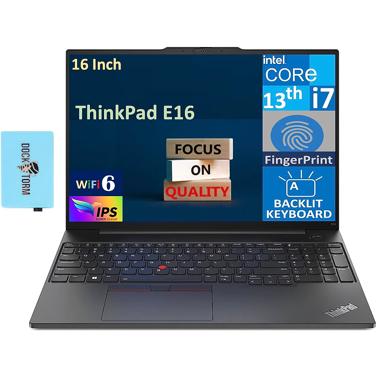 Lenovo ThinkPad E15 G2 15.6" FHD IPS Business Laptop (Intel i7-1255U 4-Core, 24GB RAM, 1TB PCIe SSD, Intel Iris Xe, WiFi 6, Bluetooth 5.2, HD Webcam, Win10P) w/Hub