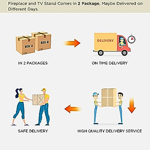 JXQTLINGMU Electric Fireplace TV Stand for TVs up to 80 Inches, Farmhouse Entertainment Center w/Sliding Barn Door & Adjustable Storage Shelves, 70" Large Media Console Table for Living Room, Black