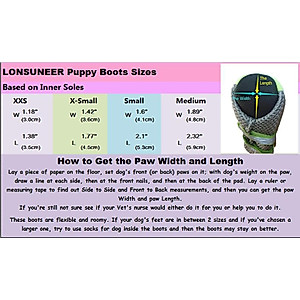 LONSUNEER Puppy Soft Sole Nonslip Mesh Boots, with 2 Reflective Straps, Set of 4, Bright Green Size XXS