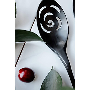 Knork Titanium Coated Stainless Steel Serving Set, Matte Black