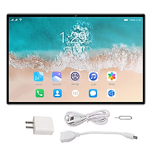 10 Inch Tablet, OctaCore Processor 100-240V Tablet PC 6G RAM 256G ROM Home 10 Inch IPS (Gold)