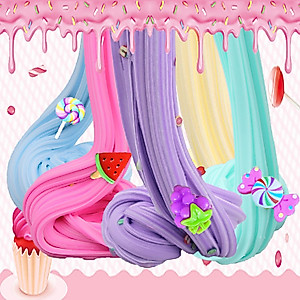 LKAXYTP 24 Pack Butter Slime Kit, Party Favor Supplies, Super Soft, Non-Sticky, Goody Bag Toy, Prize for Girl and Boys, Christmas Stocking Stuffers