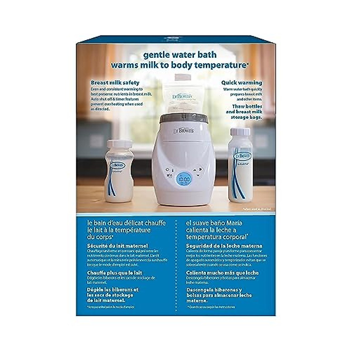 Dr. Brown’s Natural Flow MilkSPA Breastmilk and Bottle Warmer with Dr. Brown’s Deluxe Electric Sterilizer for Baby Bottles and Other Baby Essentials