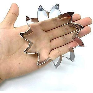 LILIAO Sun Cookie Cutter - 3.6 x 3.6 inches - Stainless Steel