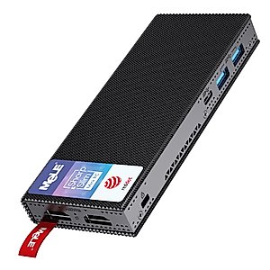 MeLE Fanless Mini PC Stick PCG02 Pro N5105 8GB/128GB Windows 11 Pro WiFi5 USB PD3.0 Micro Computer Stick Dual HDMI 4K Gigabit Ethernet BT5.1 Small PC on Business Office Industrial IOT Media Home