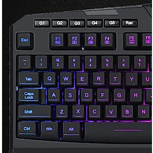 FEDRUI Wired Gaming Keyboard, Backlit Compact Mini Keyboard, Waterproof Small Keyboard for Business Trip