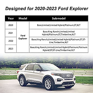 Wireless Car Charger for Ford Explorer Center Console Accessories 2023 2022 2021 2020, with USB Ports Compatible Wireless Charging Pad fit for Explorer 2020-2023