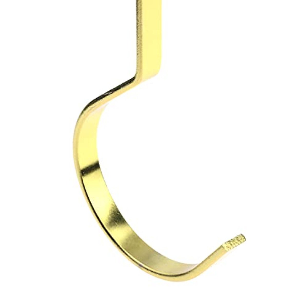 Chinflly 3 PCS Long Hanging Hooks,9.84 Inch / 250 mm Length -Shaped Door Hanger Hook,Metal Hanger Hooks Uses for Garden,Bathroom,Closet,Kitchen ect.Gold