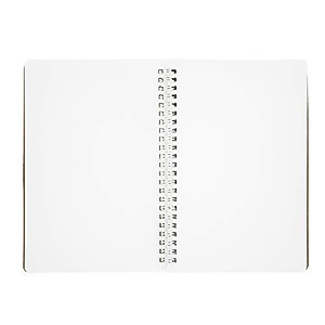 HULYTRAAT Spiral Journal Blank Sketch Book Pad, 5.5 x 8.25 Inches A5, Kraft, 80-Page 40-Sheet Drawing Notebook 2-pack (NBP2)