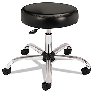 HON HONMTS01EA11 Medical Vinyl Backless Exam Stool, Black (HMTS01), Back