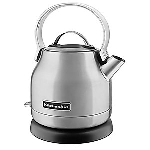 KitchenAid KEK1222SX 1.25-Liter Electric Kettle - Brushed Stainless Steel,Small